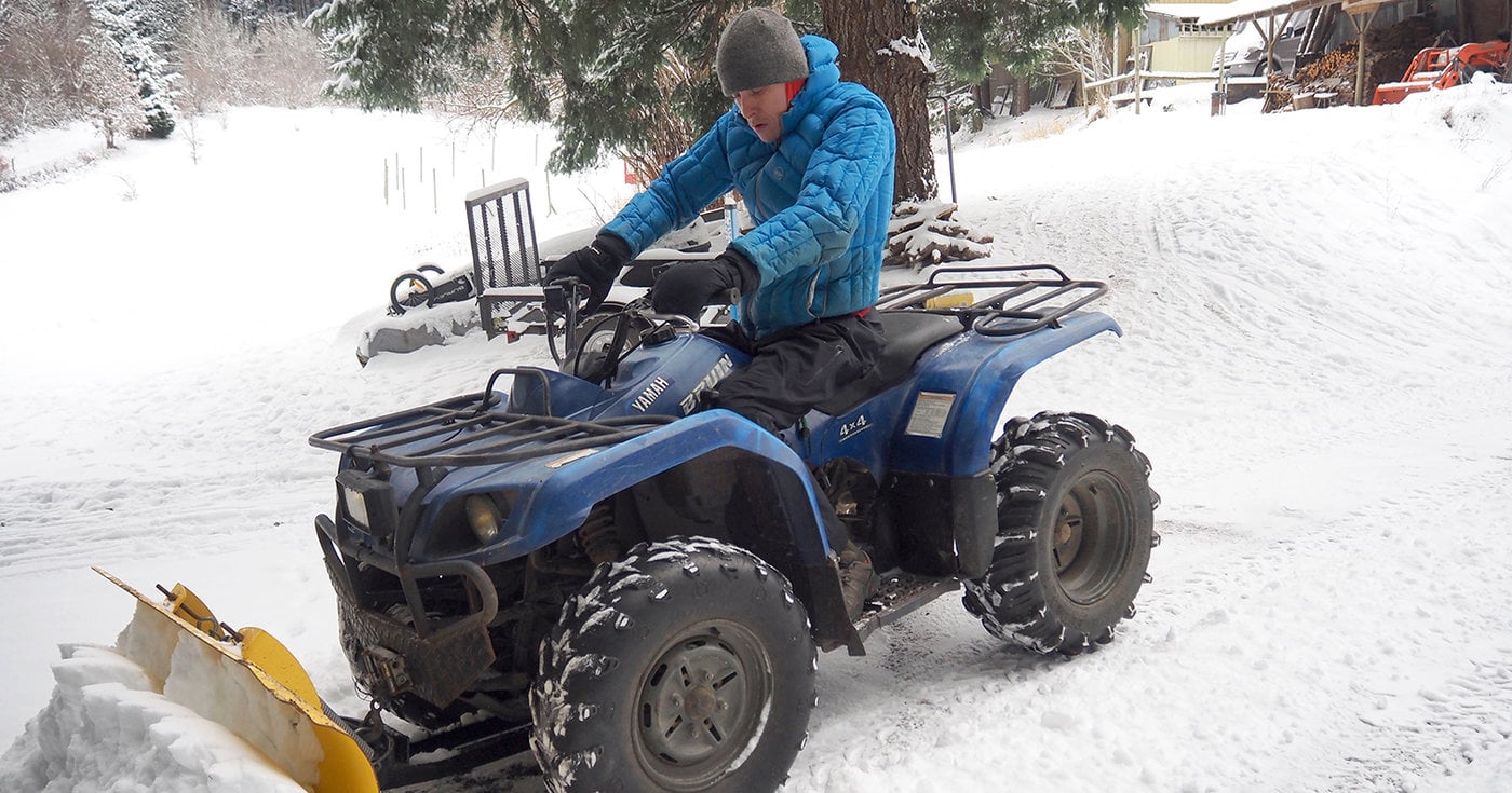 Quad Snow Plowing - New Mobility